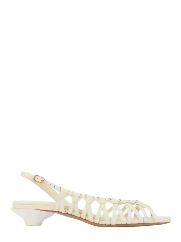 Chloé Estra Woven-strap Sandals - Neutrals
