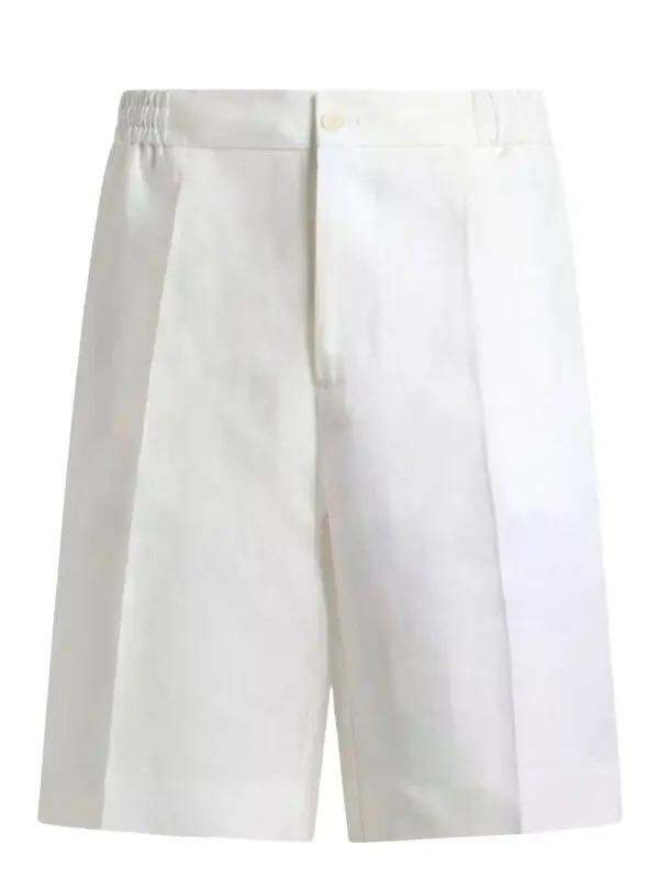 Etro Plain-coloured Linen Shorts - White