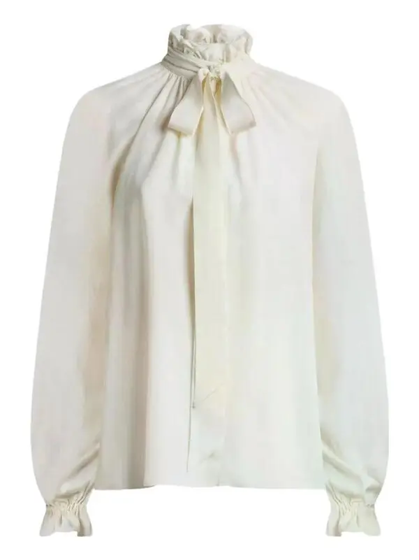 Etro Jacquard Scarf Blouse - Neutrals