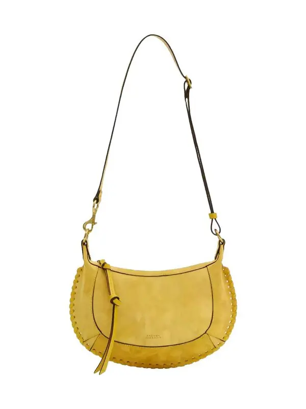 Isabel Marant Oskan Moon Suede Shoulder Bag - Yellow