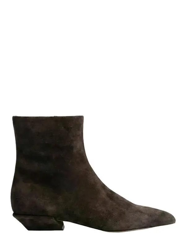 Paris Texas Bettina Suede Ankle Boots - Brown