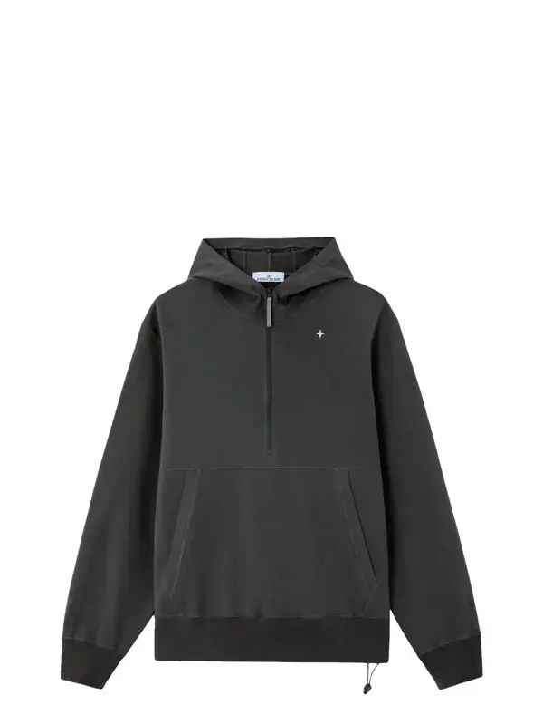 Stone Island Zipped Hoodie - Grey
