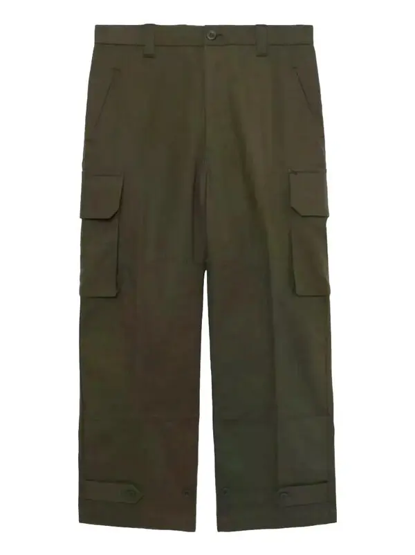 Comme Des Garçons Cargo Cotton Trousers - Green