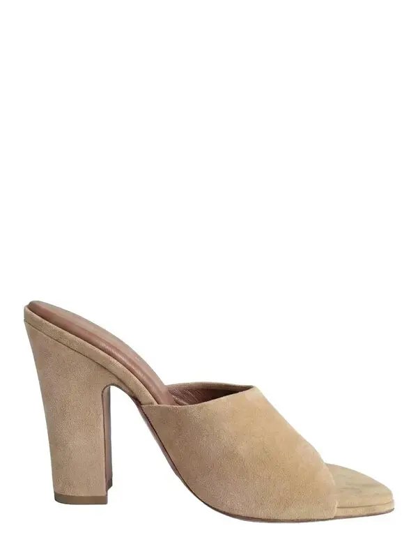 Paris Texas Square-toe Mules - Neutrals