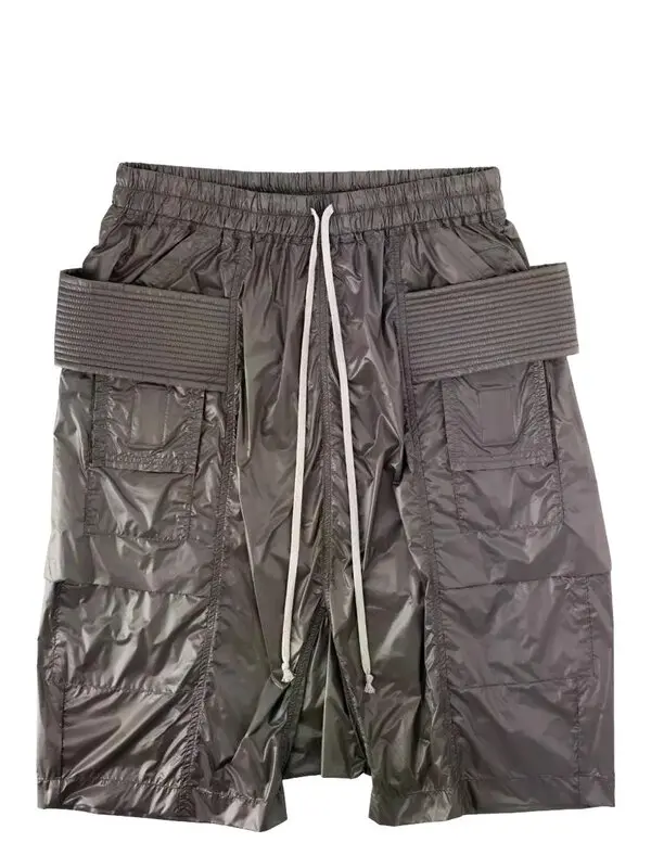 Rick Owens Quilted Drawstring Shorts - Grey