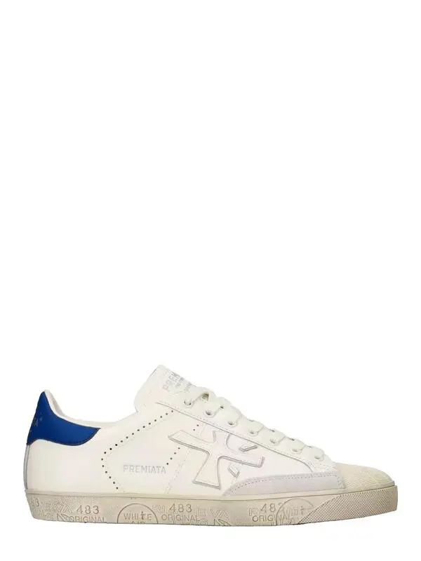 Premiata Steven 8046 Perforated Sneakers - White