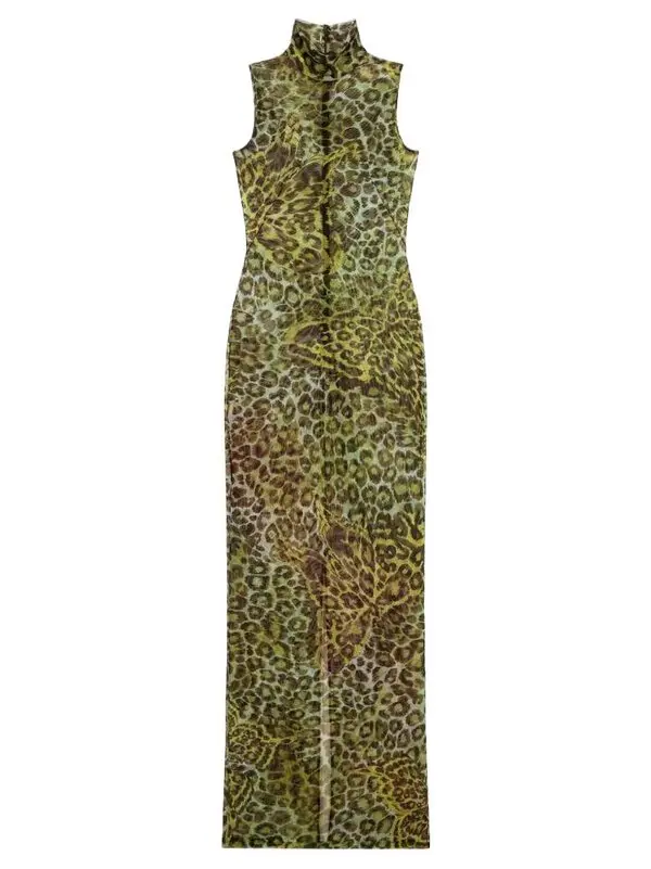 Blumarine Animal-print Maxi Dress - Green