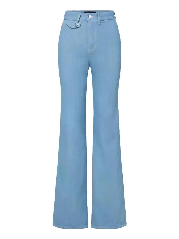 Veronica Beard Crosbie High-rise Wide Leg Trousers - Blue