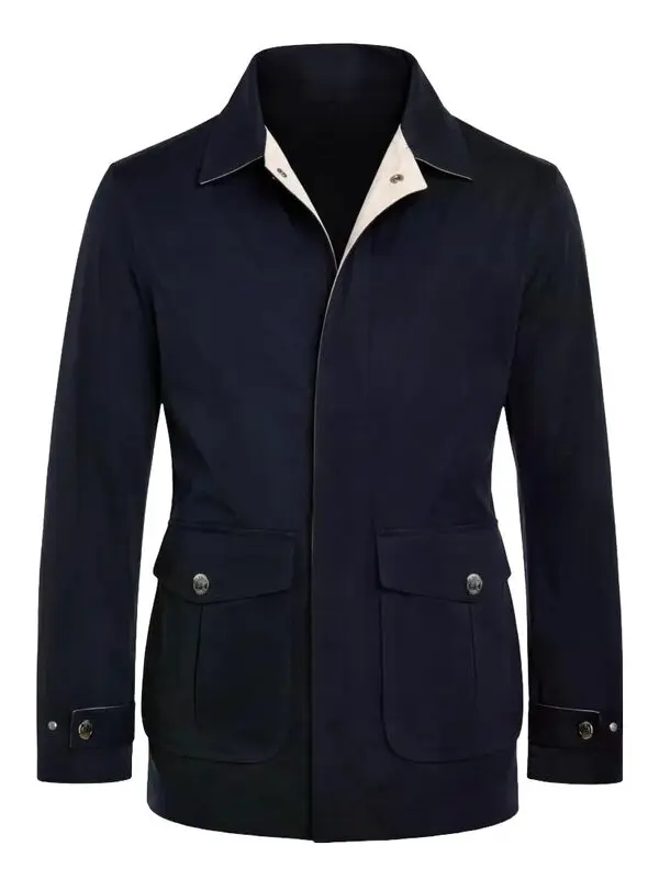 Kiton Collared Jacket - Blue