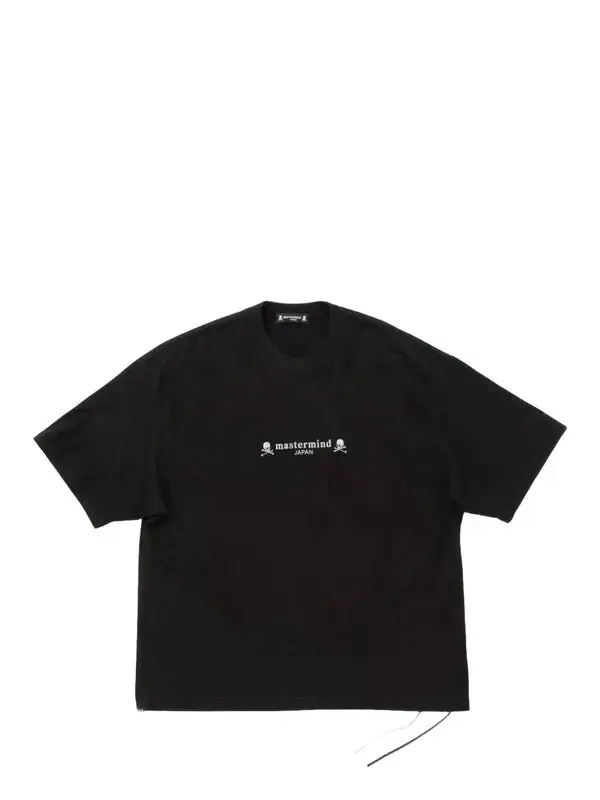 MASTERMIND WORLD Skull-embroidered T-shirt - Black