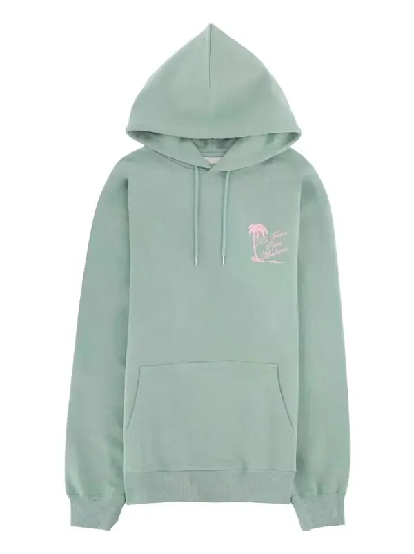 Drole De Monsieur Graphic-print Hoodie - Green
