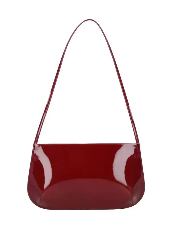 FANE Leather Shoulder Bag - Red