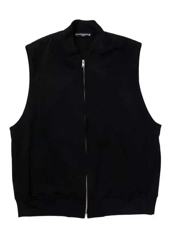 MASTERMIND WORLD Skull Ribbed Gilet - Black