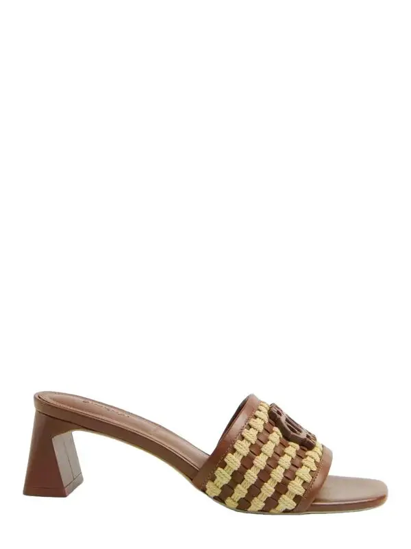 Simkhai Sydney Woven-strap Sandals - Brown
