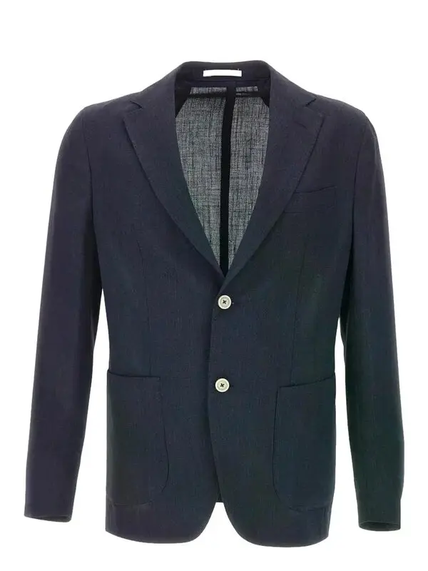 Eleventy Single-breasted Blazer - Blue