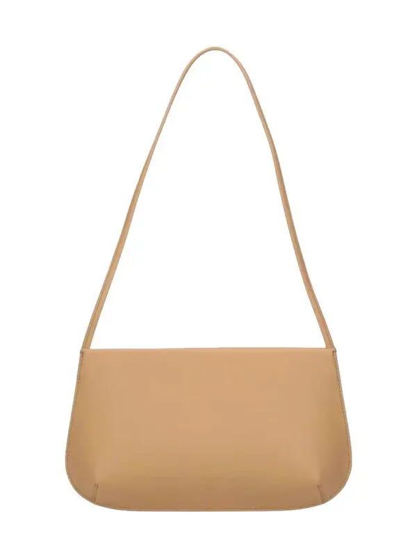 FANE Leather Shoulder Bag - Neutrals