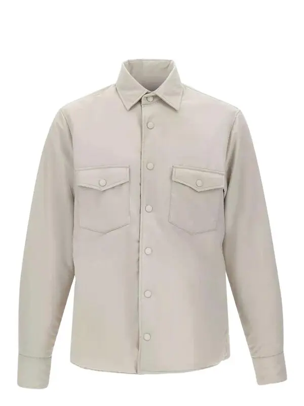 Eleventy Long-sleeved Shirt Jacket - Neutrals