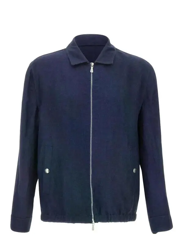 Eleventy Shirt Jacket - Blue