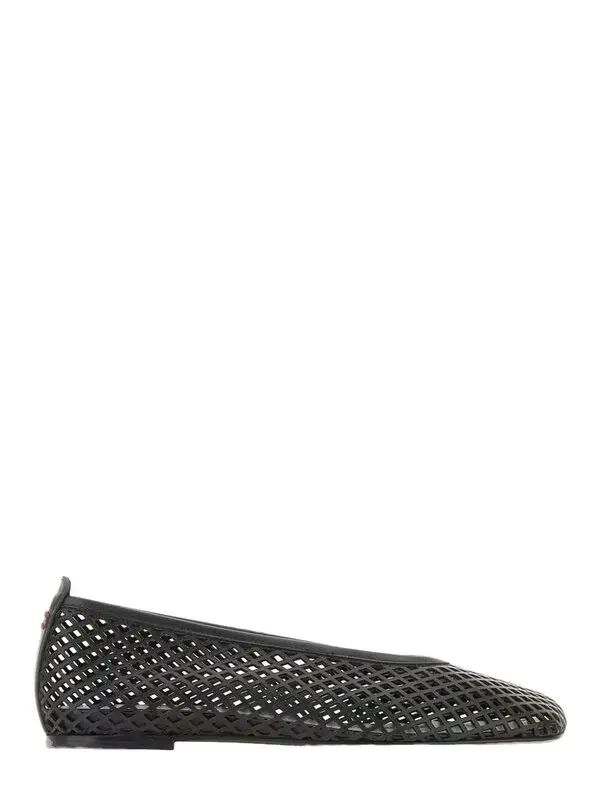 HALMANERA Monic Laser-cut Ballet Flats - Black