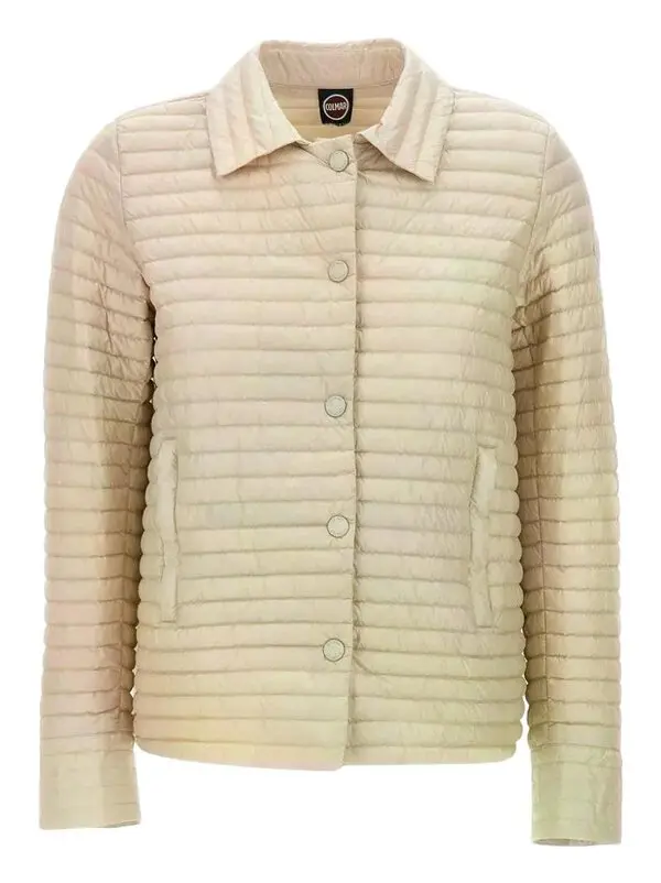 COLMAR Shirt-collar Puffer Jacket - Neutrals