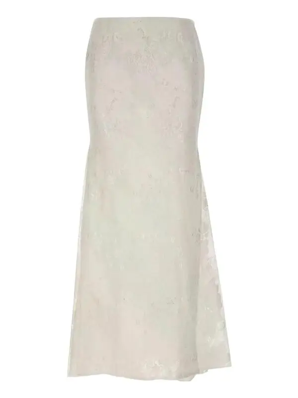 HERSKIND Pelé Floral Lace Skirt - Neutrals