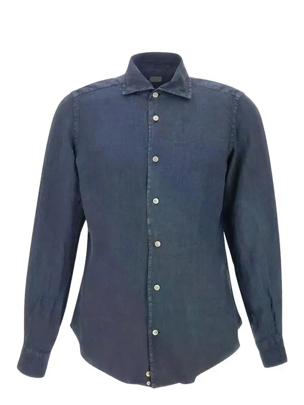 Eleventy Buttoned Shirt - Blue
