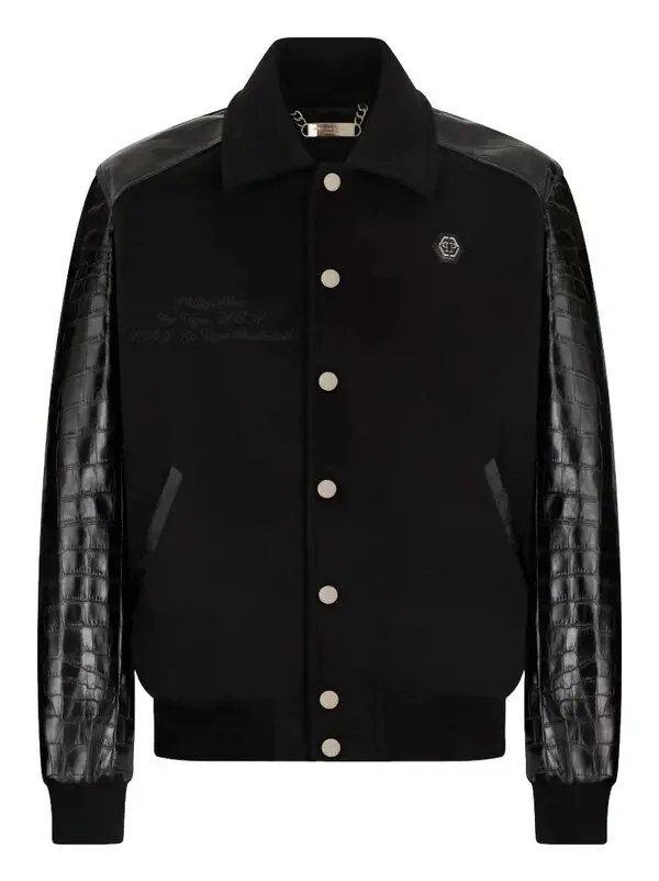 Philipp Plein Coster Bomber Jacket - Black