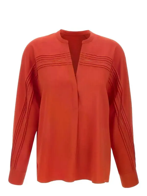 Vince Long-sleeve Blouse - Red