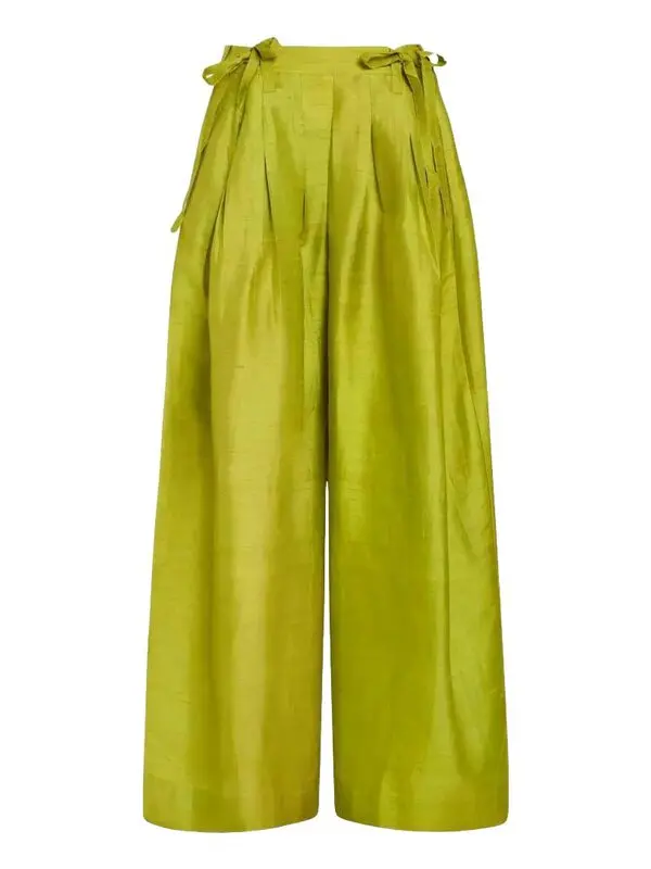 CONIGLIO PALM BEACH Banyan Pleated Trousers - Green