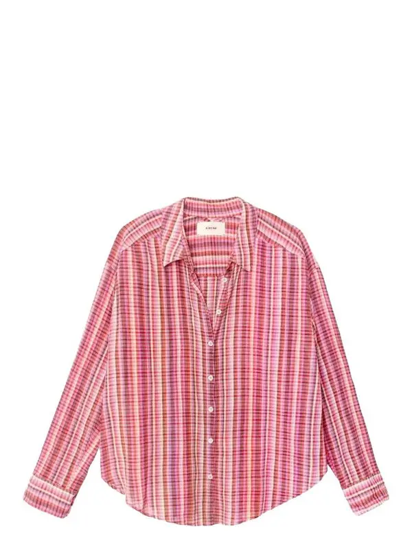 Xirena Plaid Button-down Shirt - Pink