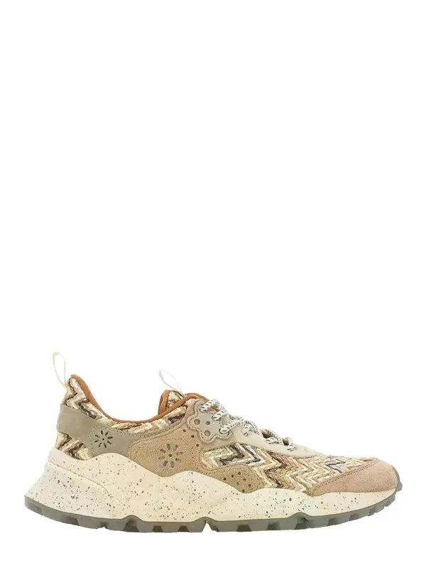 FLOWER MOUNTAIN Kotetsu Lace-up Sneakers - Neutrals