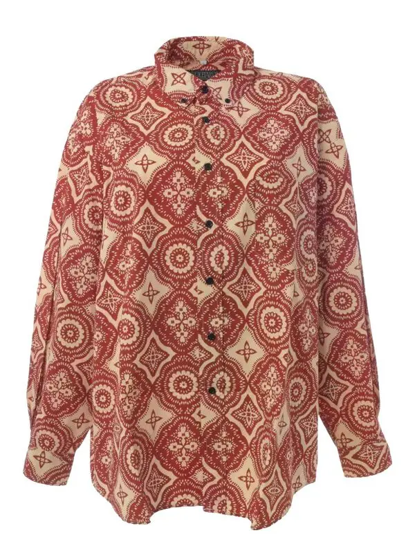 SOULEIADO Printed Shirt - Red