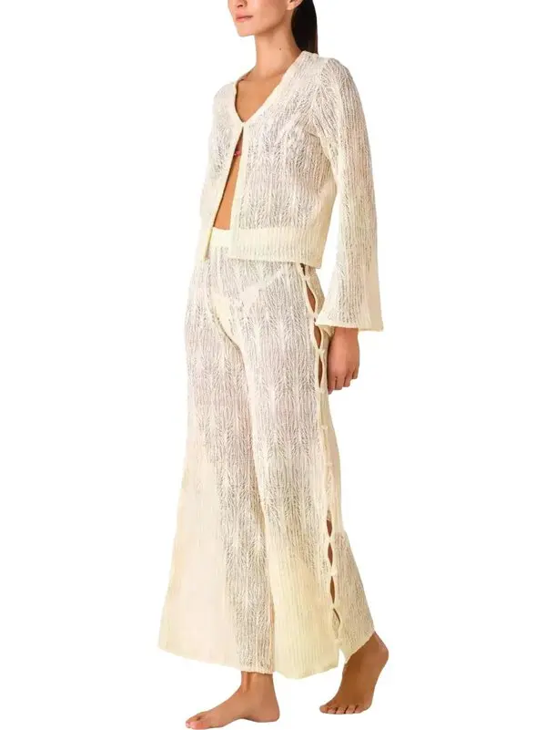 PALMACEA Talia Gardenia Cardigan - Neutrals