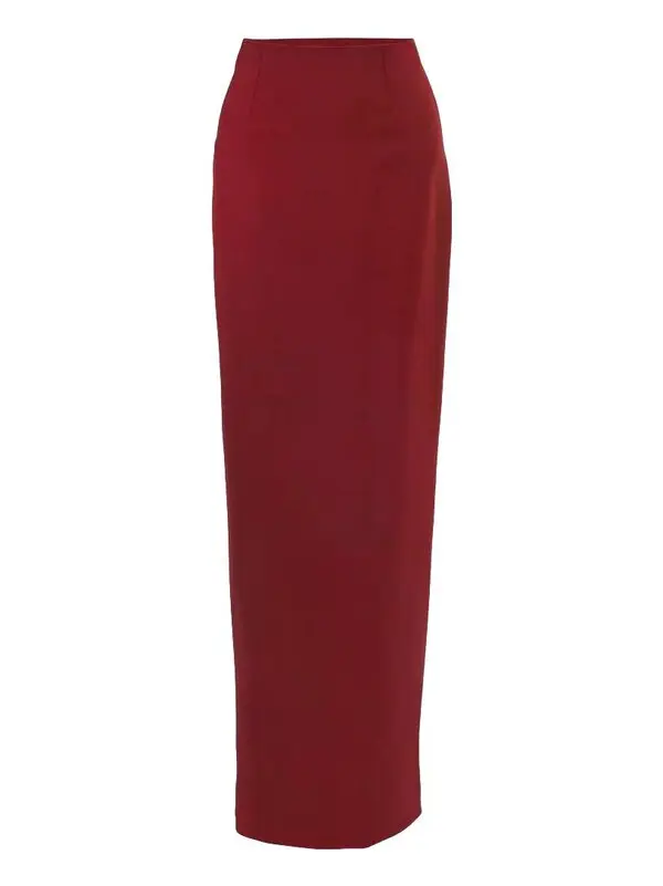 Carolina Herrera Column Skirt - Red