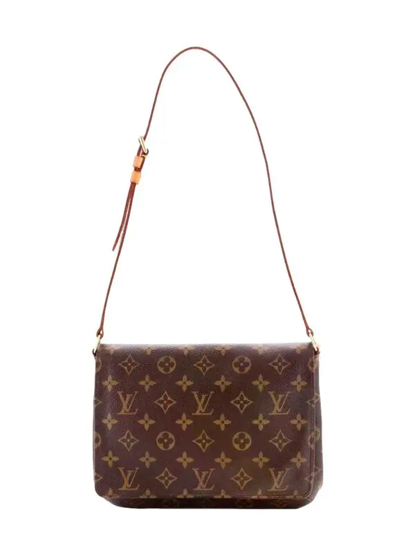 LOUIS VUITTON Musette Tango Handbag Monogram Canvas - Brown