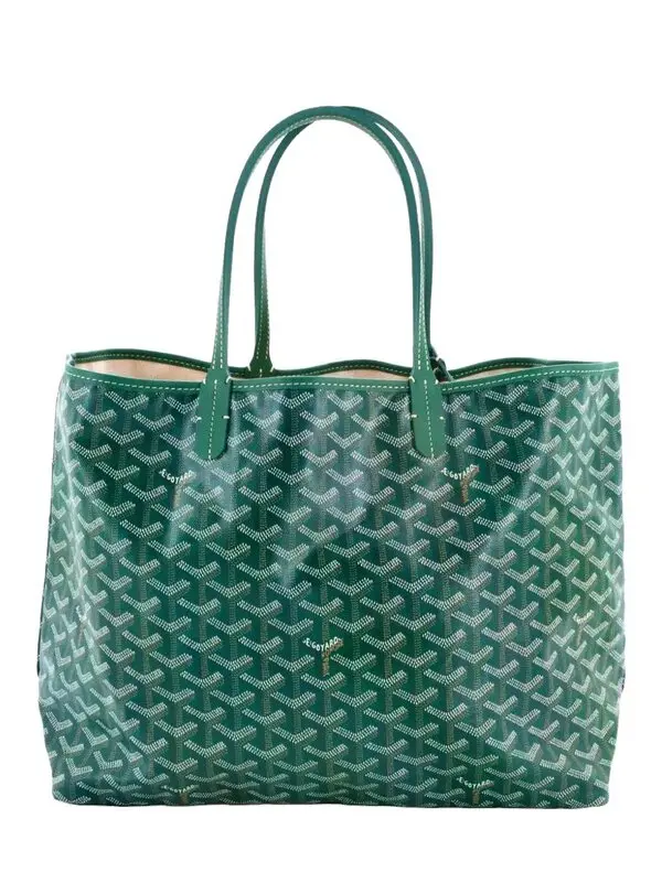 Goyard Saint Louis Coated Canvas Pm Tote Bag - Green