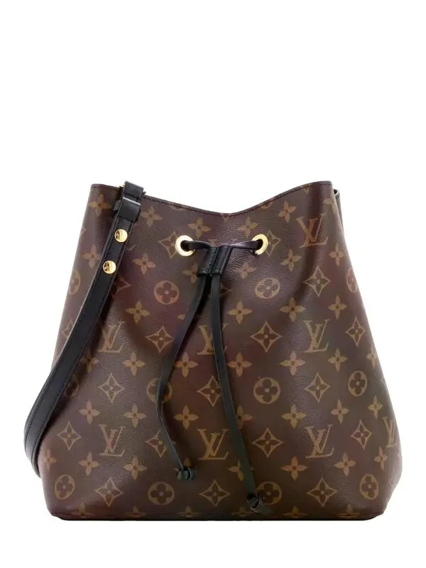 LOUIS VUITTON Néonoé Mm Bucket Bag Monogram Canvas - Black