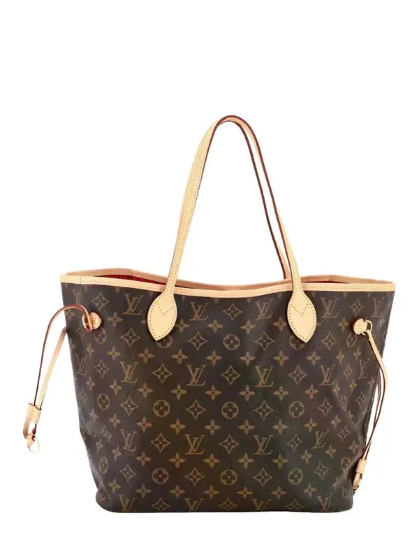 LOUIS VUITTON Neverfull Mm Monogram Canvas Tote Bag - Brown