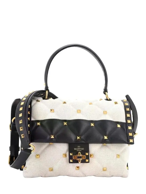 Valentino Garavani Candystud Top Handle Shoulder Bag - Black