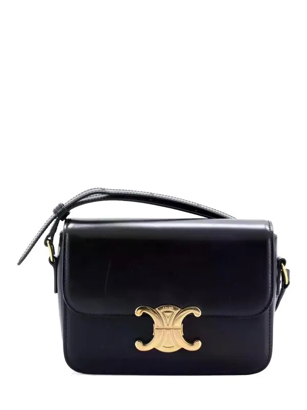 Celine Triomphe Teen Crossbody Bag Smooth Calfskin - Black