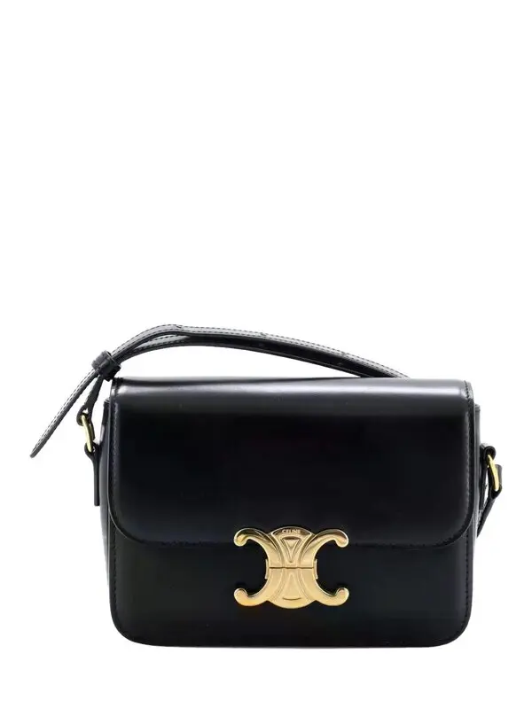 Celine Triomphe Teen Crossbody Bag Smooth Calfskin - Black