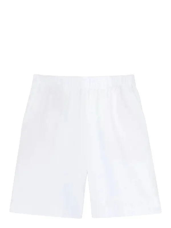 Lafayette 148 New York Riverside Poplin Shorts - White