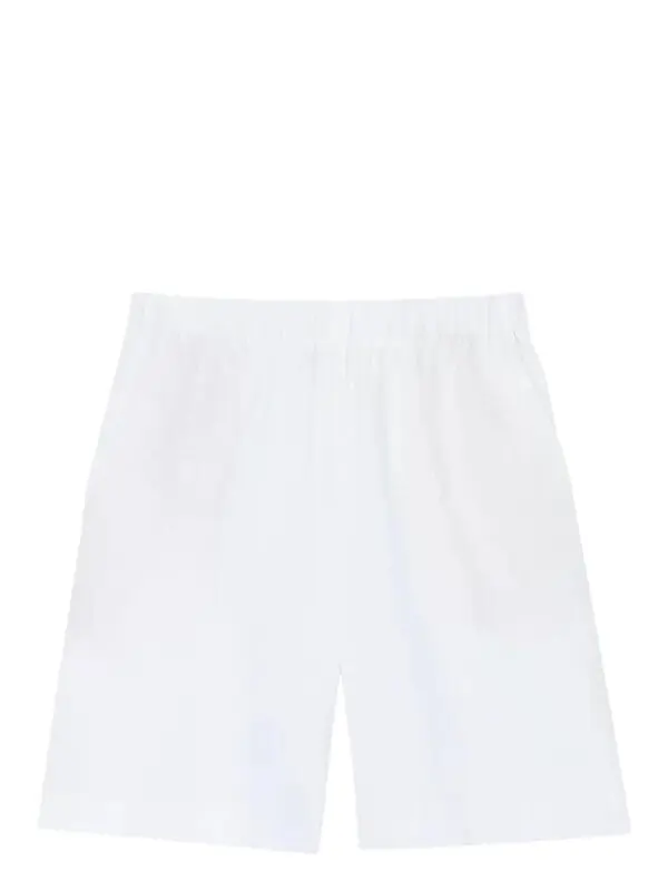 Lafayette 148 New York Riverside Poplin Shorts - White