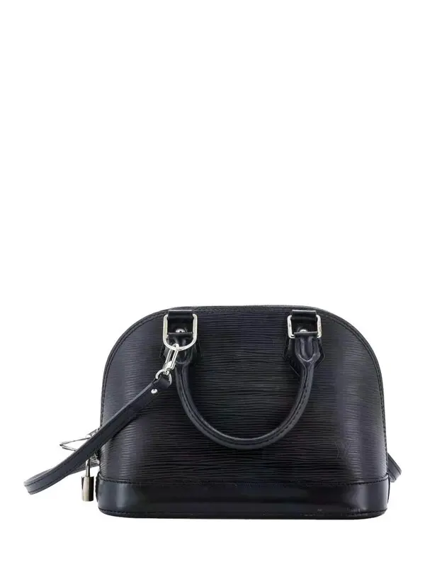 LOUIS VUITTON Alma Handbag Epi Leather Bb Satchel - Black