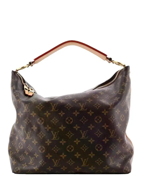 LOUIS VUITTON Sully Handbag Monogram Canvas Mm Hobo - Brown