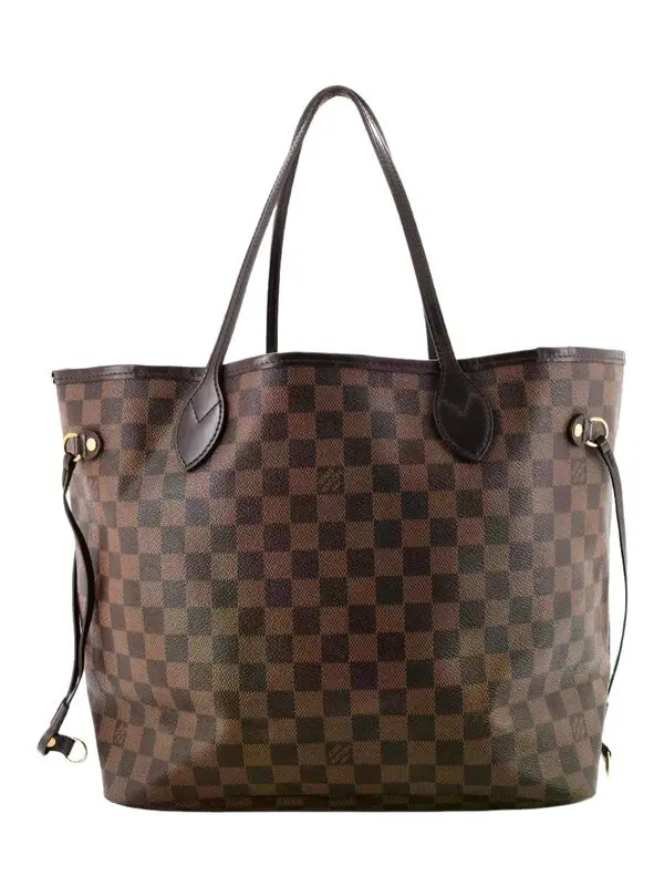 LOUIS VUITTON Neverfull Mm Damier Tote Bag - Brown