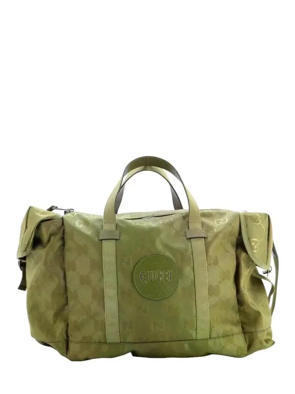Gucci Off The Grid Duffle Bag Gg Econyl Large - Green