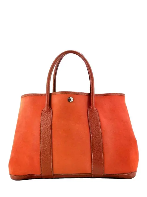 Hermès Garden Party 36 Tote Bag Toile And Leather - Orange