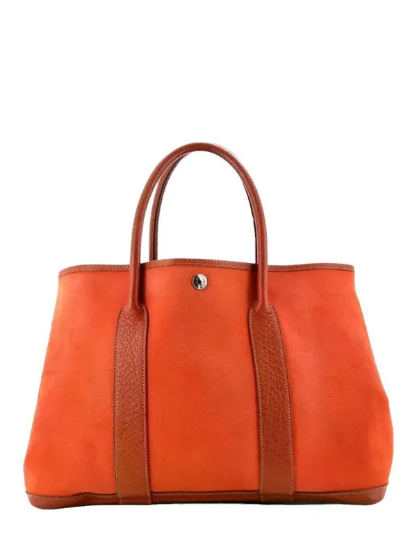 Hermès Garden Party 36 Tote Bag Toile And Leather - Orange