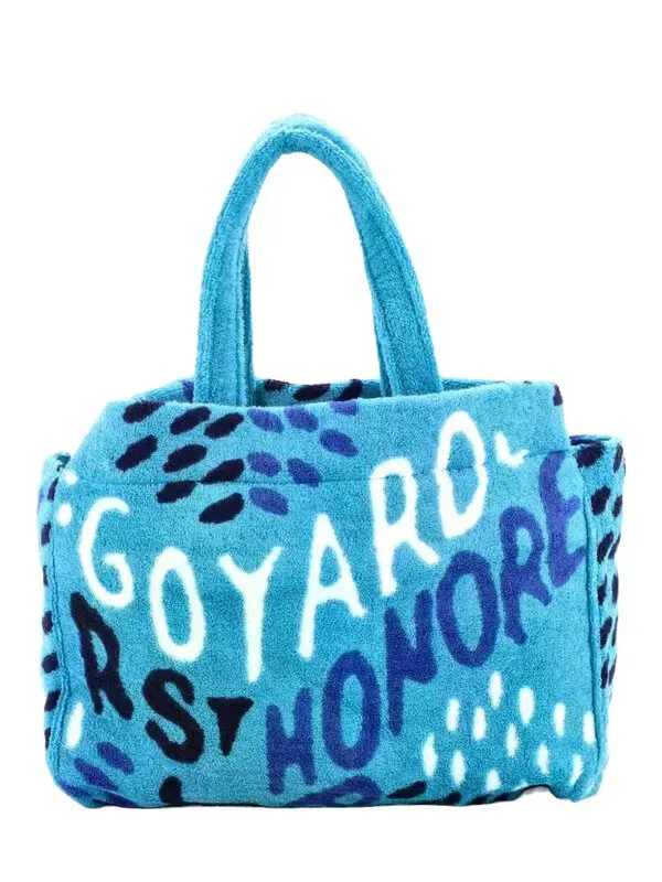 Goyard Eponge Printed Terry Cloth Pm Tote Bag - Blue